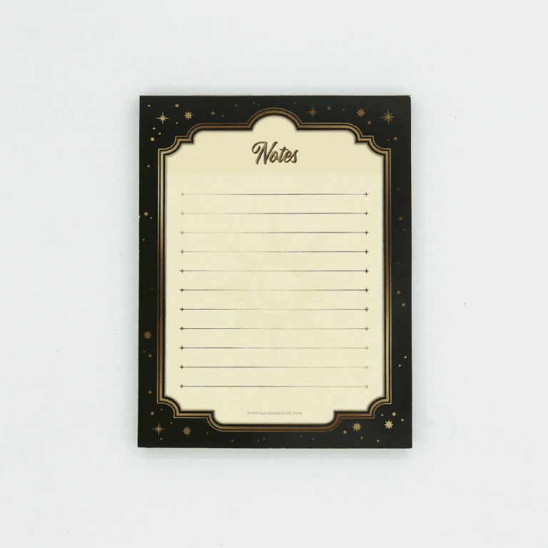 Fabled Creative – NOTEPAD – Magic Notes – Kid Icarus Quality Handmade Goods